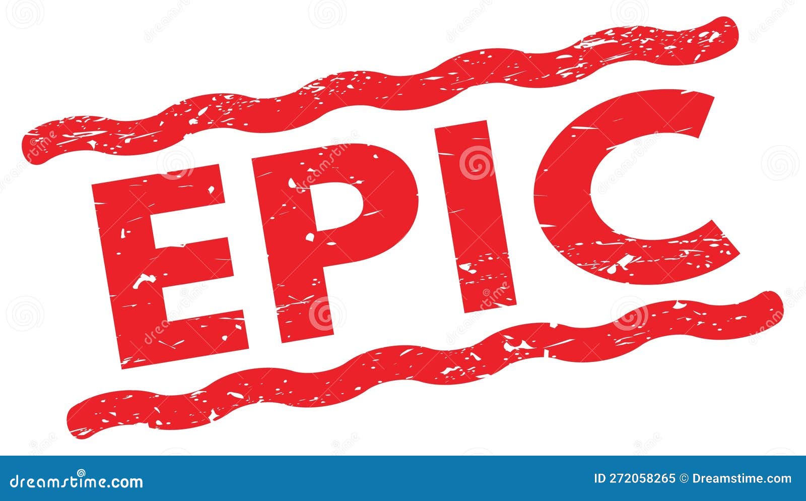 EPIC Text on Red Lines Stamp Sign Stock Illustration - Illustration of ...