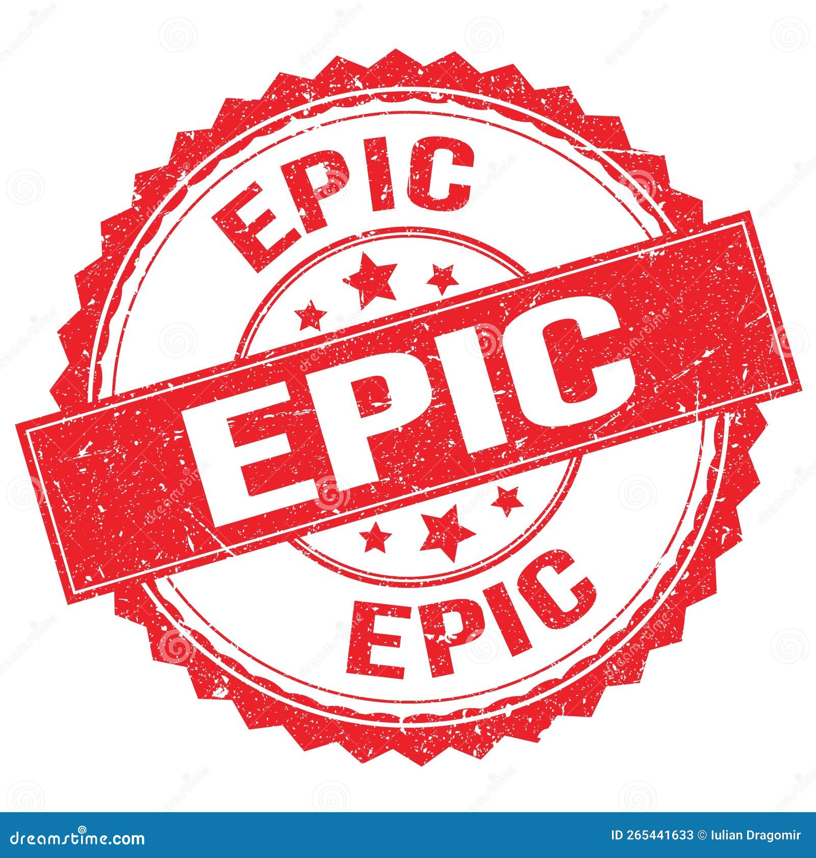 EPIC Text on Red Round Stamp Sign Stock Illustration - Illustration of ...