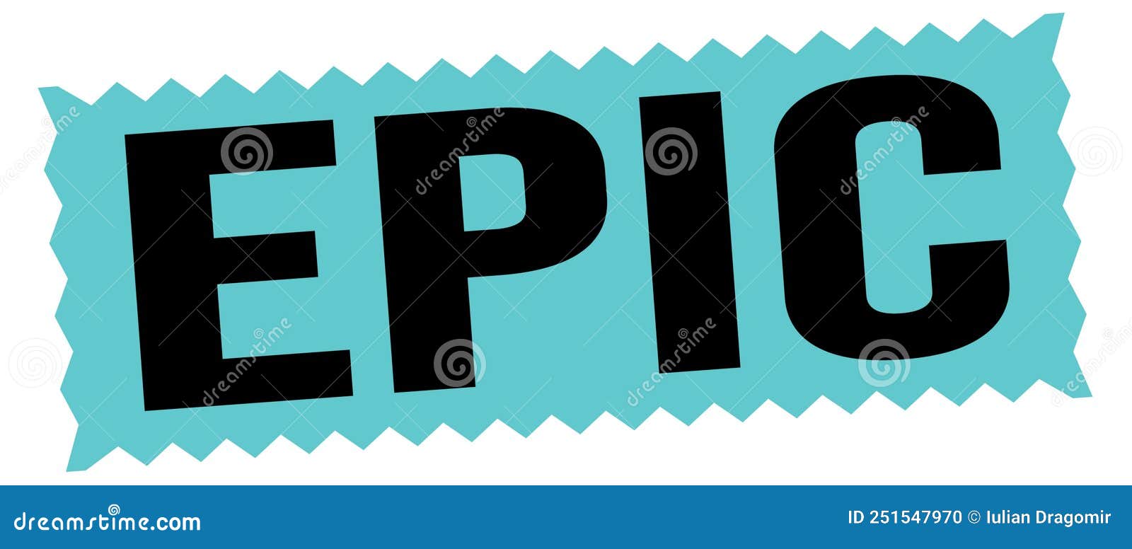 EPIC Text Written on Blue-black Stamp Sign Stock Illustration ...