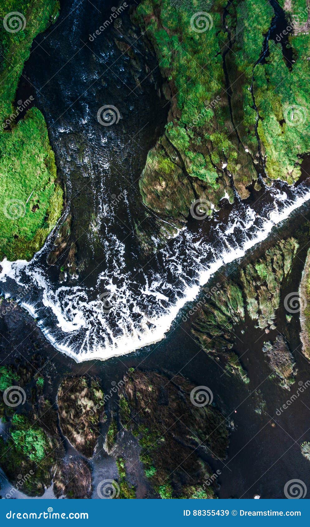 Epic Waterfall from Up Above Stock Image - Image of city, 50fps: 88355439