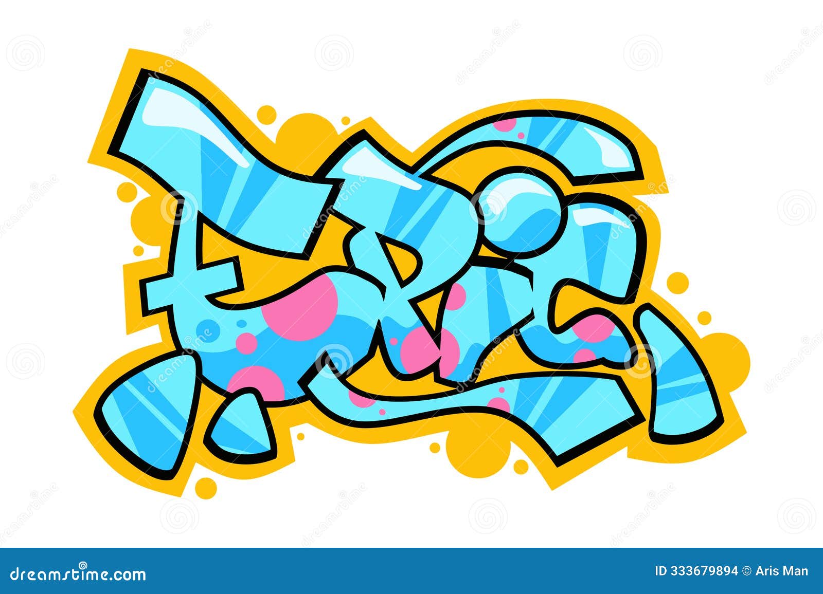 Epic Word Graffiti Text Sticker Illustration Stock Vector ...