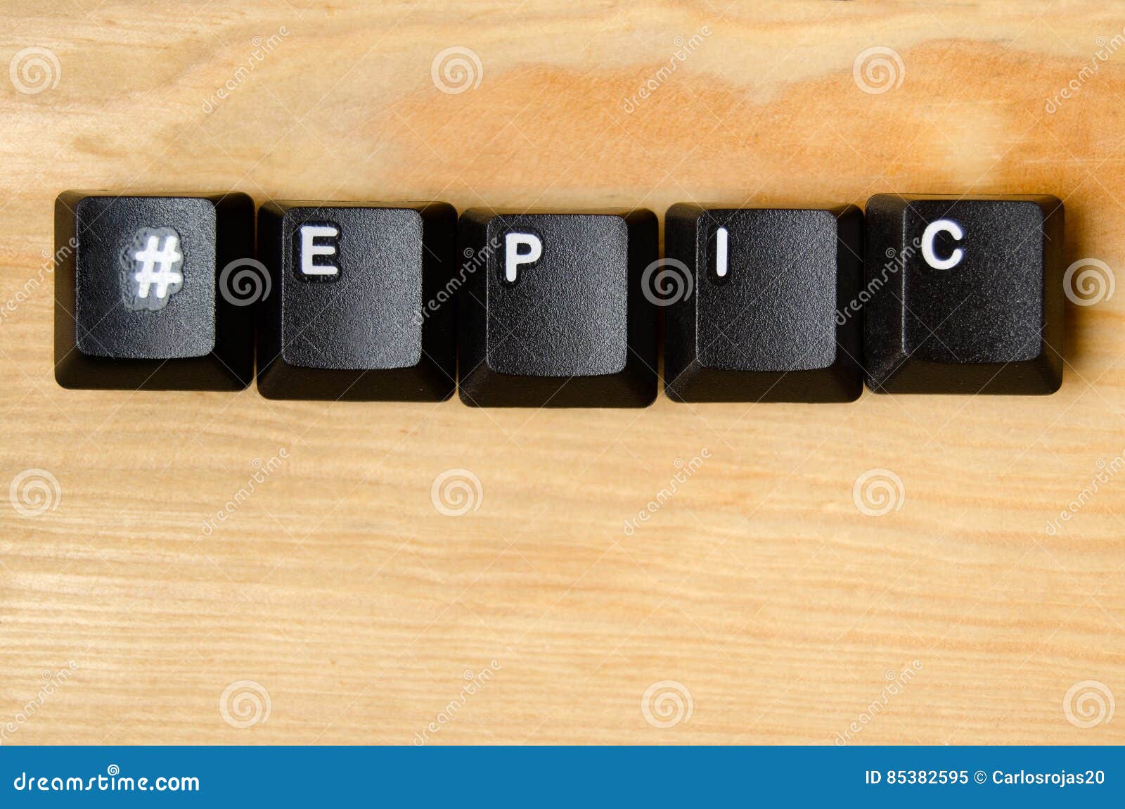 Epic word stock image. Image of background, keyboard - 85382595