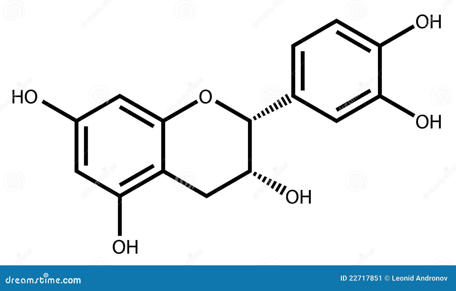 Epicatechin Structural Formula Stock Vector - Illustration of bond ...