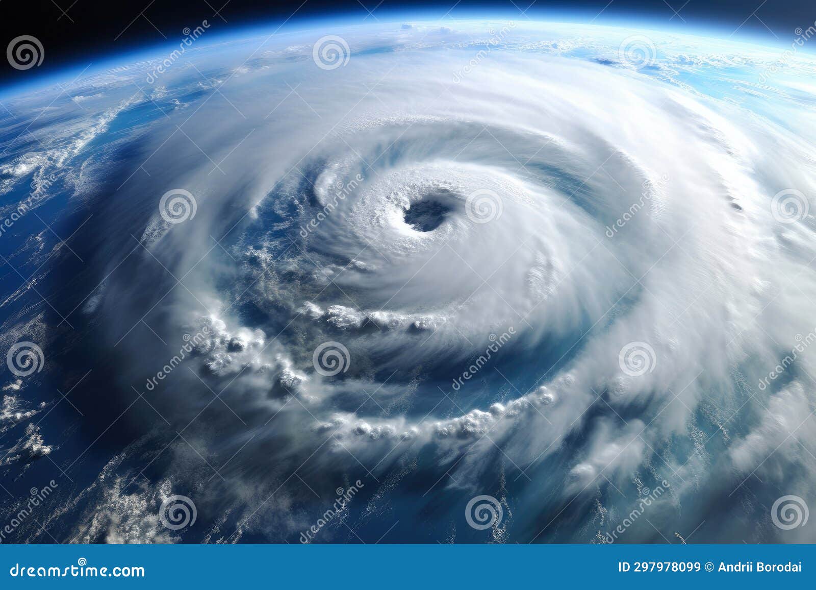 Tropical Cyclone Formation In Troposphere 3d Render. An Impending ...