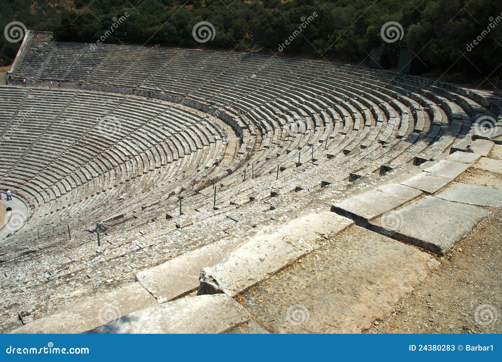 Epidauros Theater stock image. Image of argos, peloponnese - 24380283