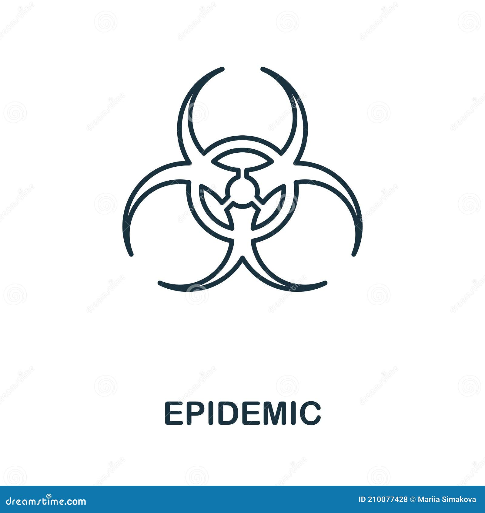 Epidemic Icon. Simple Illustration from Coronavirus Collection Stock ...