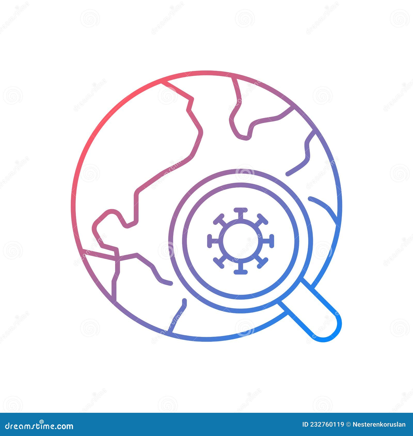 Epidemiological Trials Gradient Linear Vector Icon Stock Vector ...