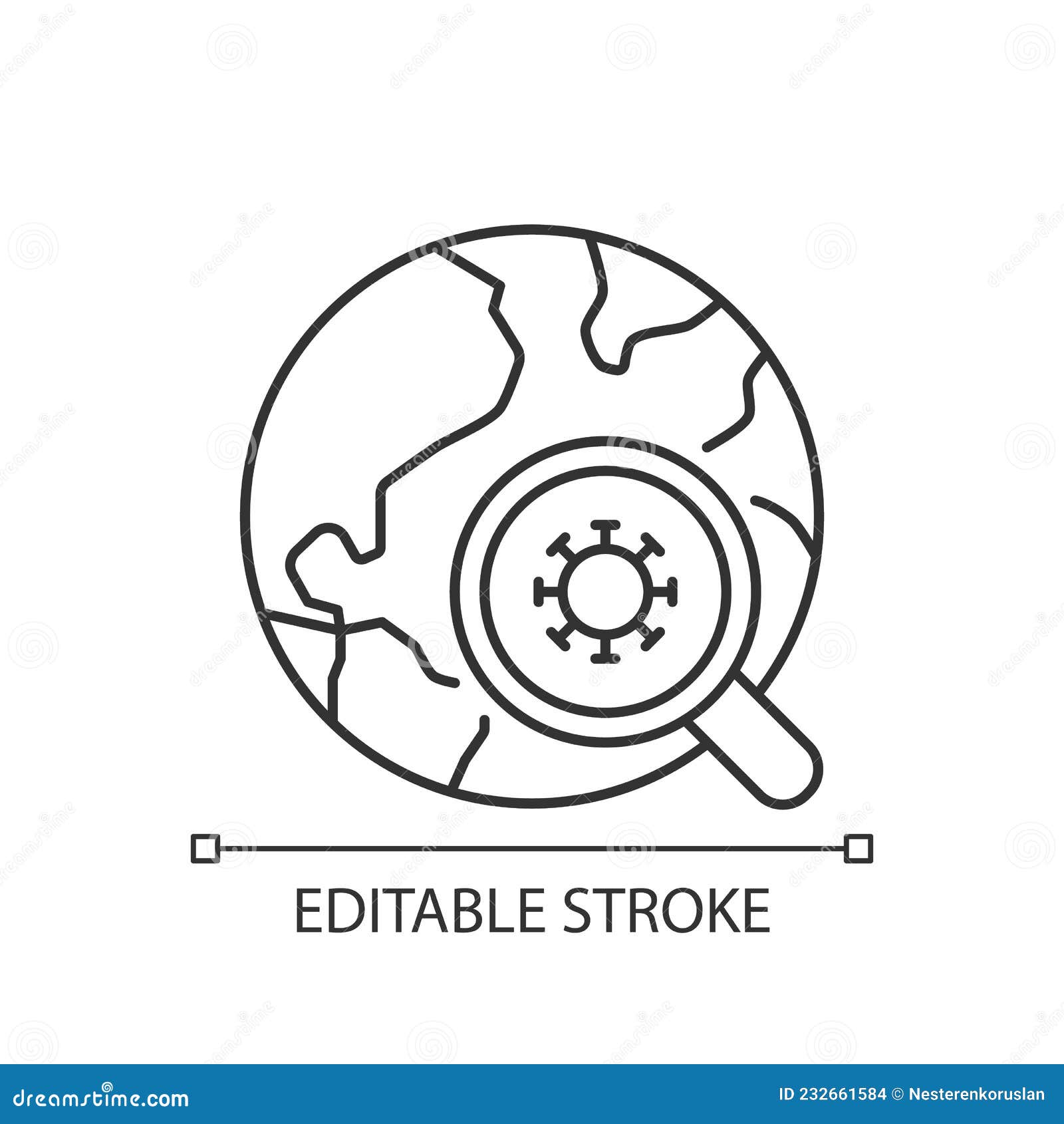 Epidemiological Trials Linear Icon Stock Vector - Illustration of ...
