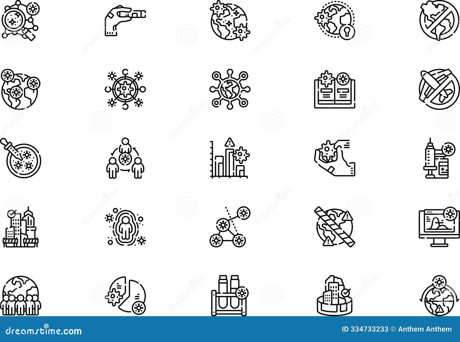 Epidemiology Icons Collection is a Vector Illustration with Editable ...