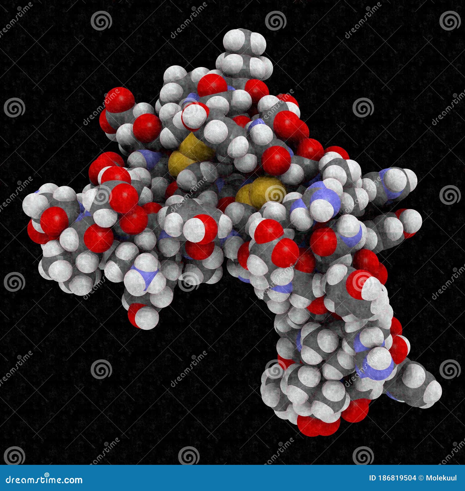 Epidermal Growth Factor (EGF) Signaling Protein Molecule. Cartoon ...