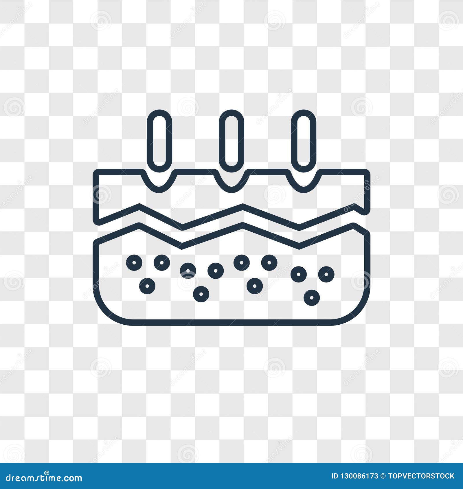 Epidermis Concept Vector Linear Icon Isolated On Transparent Background ...