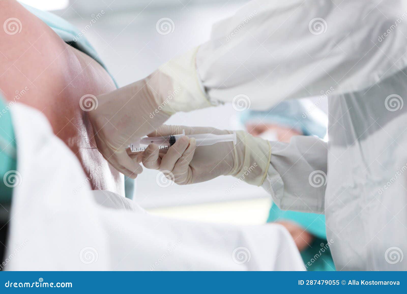 Epidural Anesthesia. Injection for Spinal Anesthesia.an ...