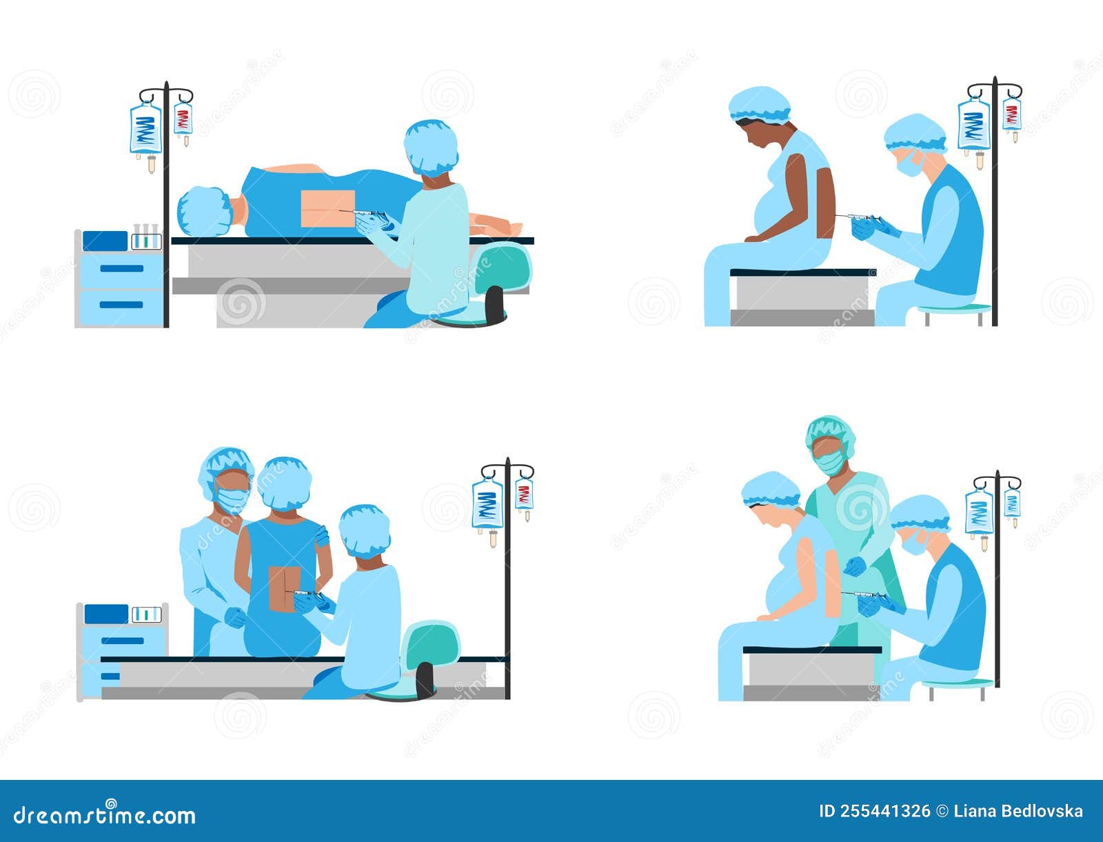 Epidural anesthesia set stock vector. Illustration of alternative ...