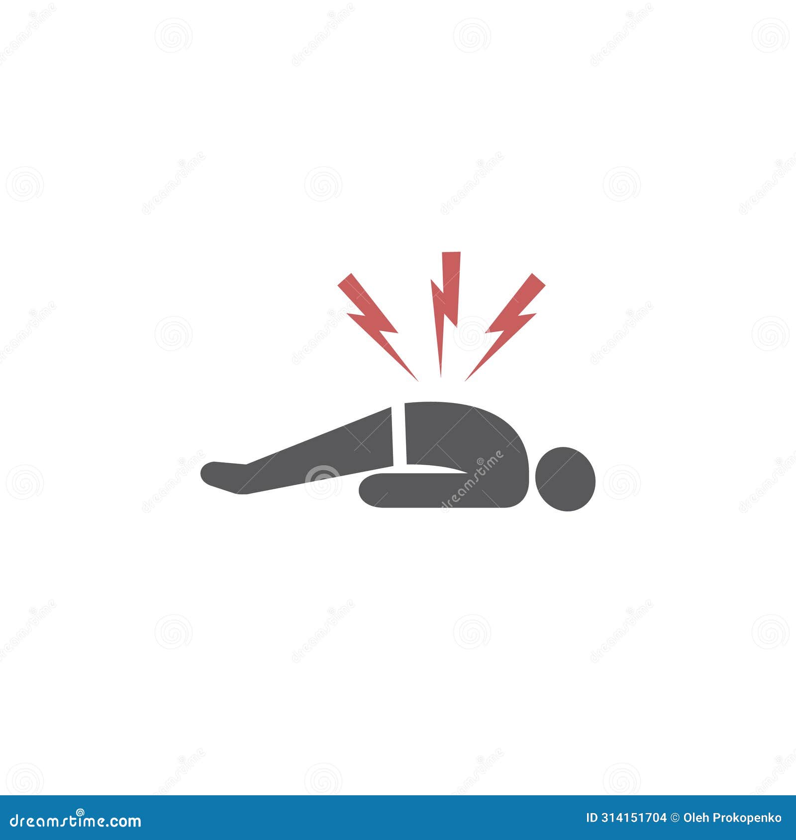 Epilepsy Attack Icon. Vector Signs for Web Graphics. Stock Vector ...