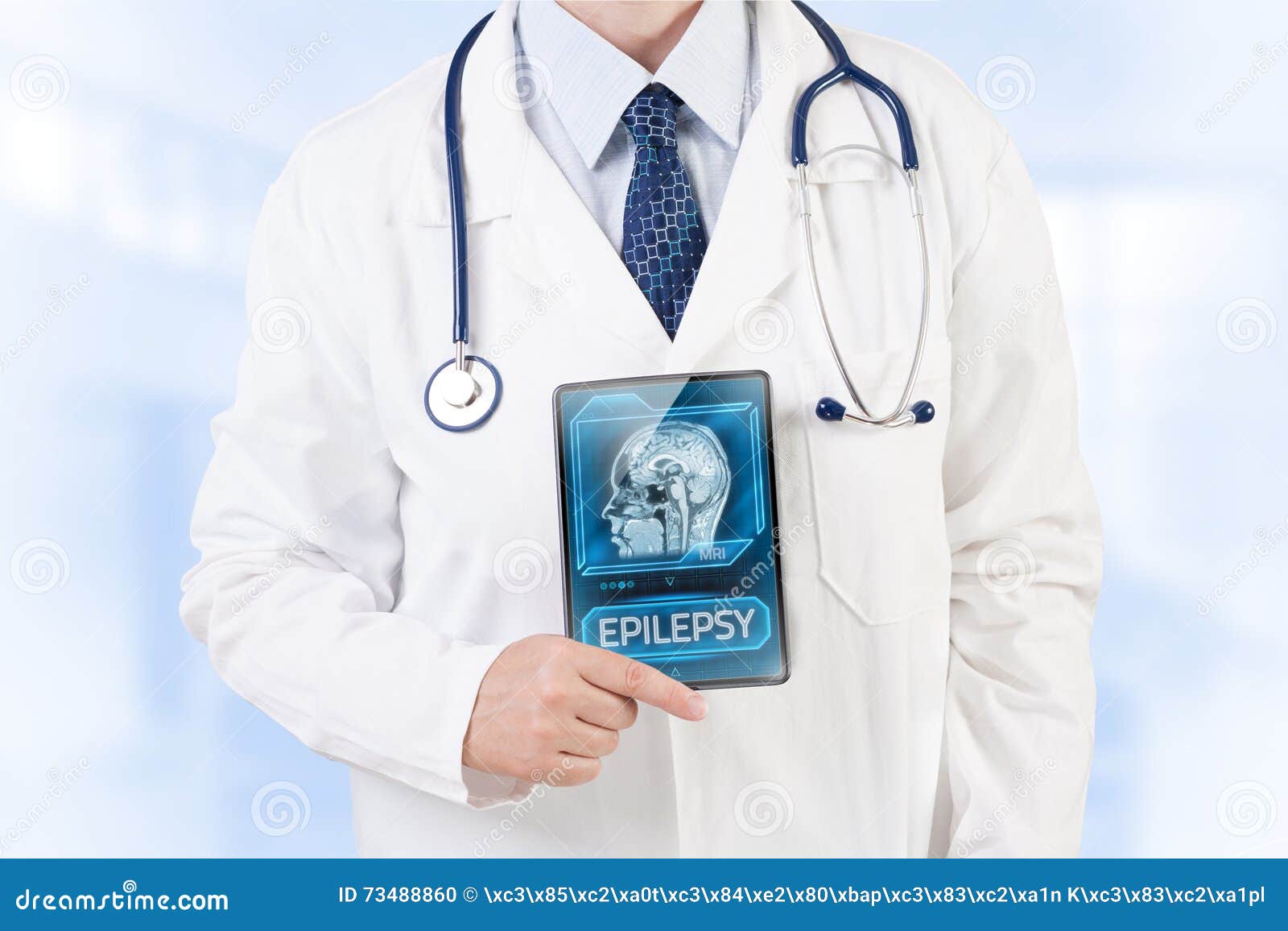 Epilepsy diagnosis stock photo. Image of equipment, diagnose - 73488860