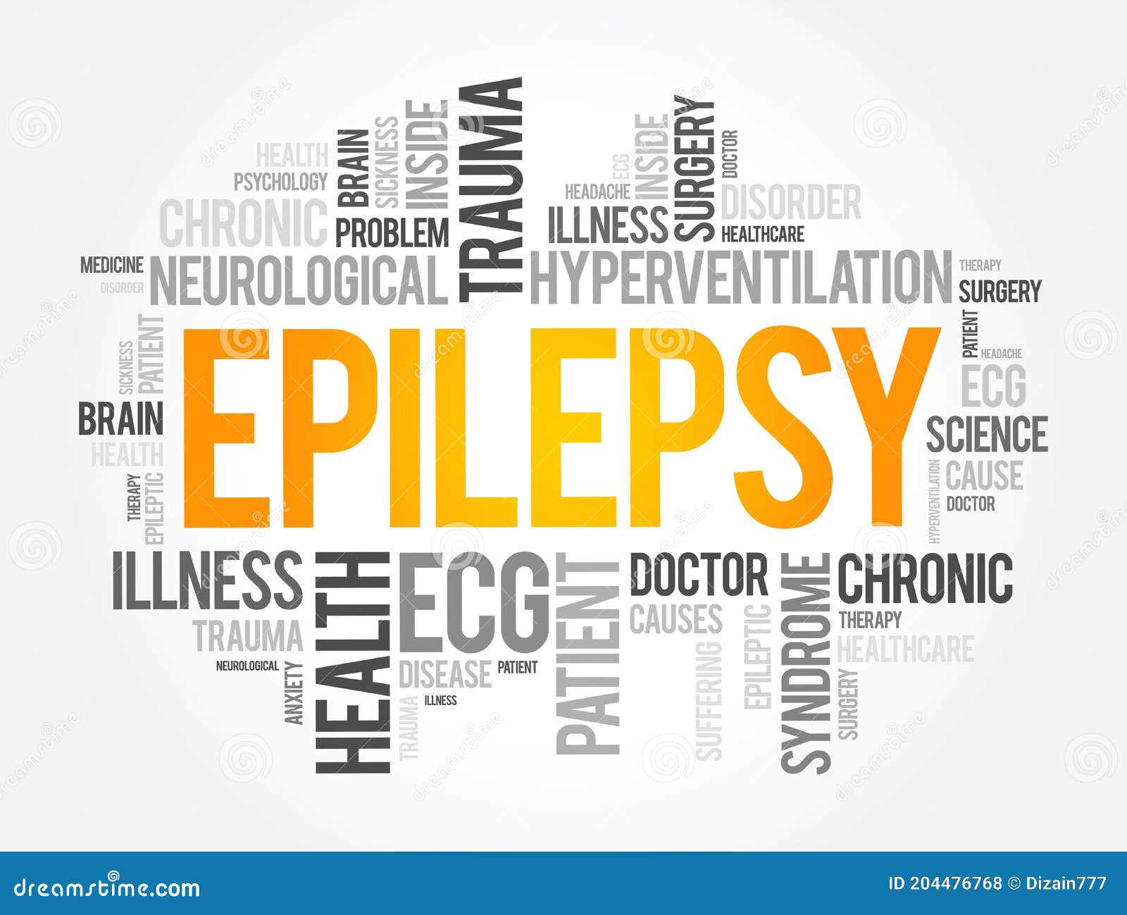 EPILEPSY Word On Wooden Block, Background. Concept Of Epilepsy ...