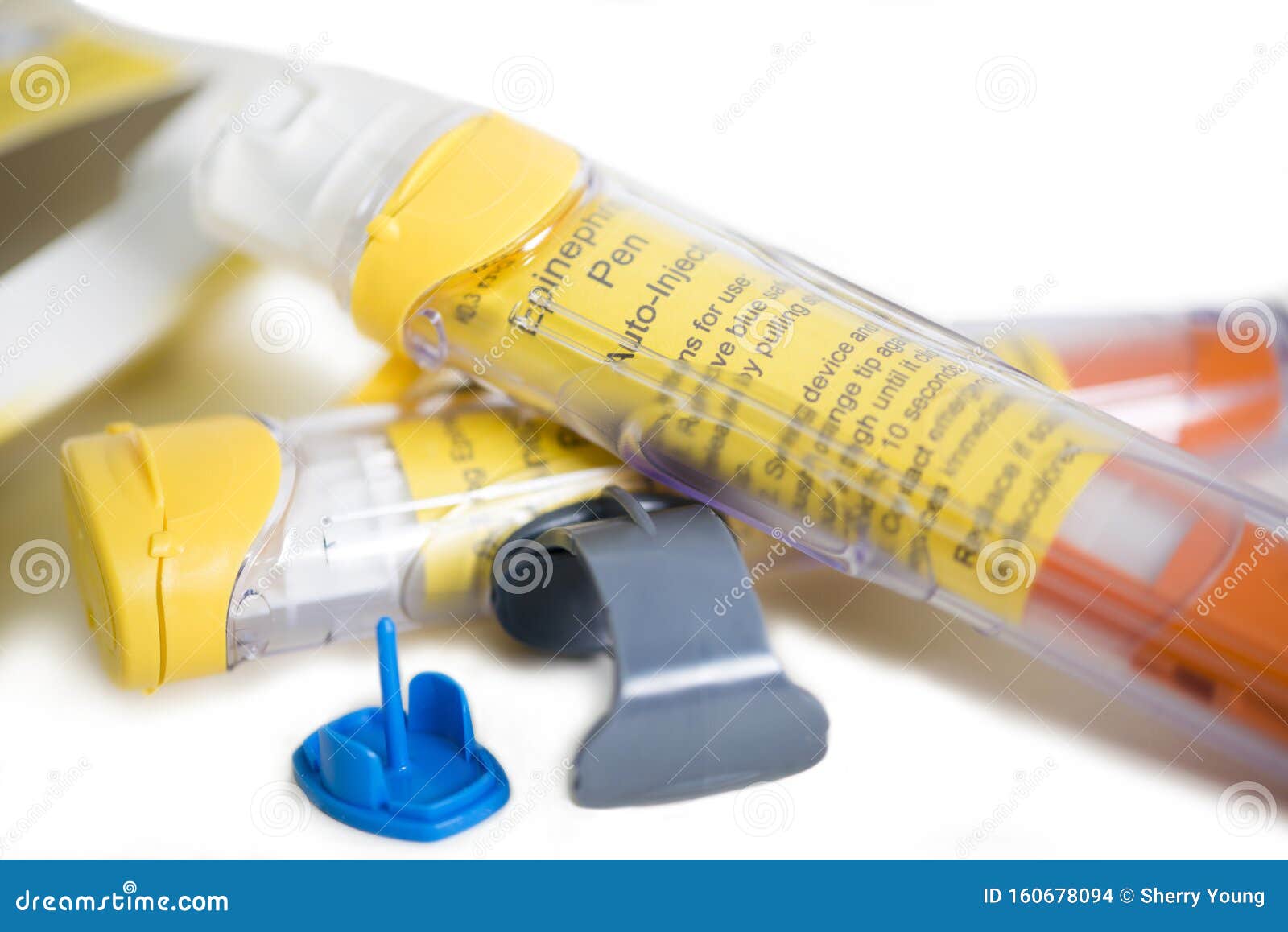 Epinephrine Auto Inject stock photo. Image of disposable - 160678094