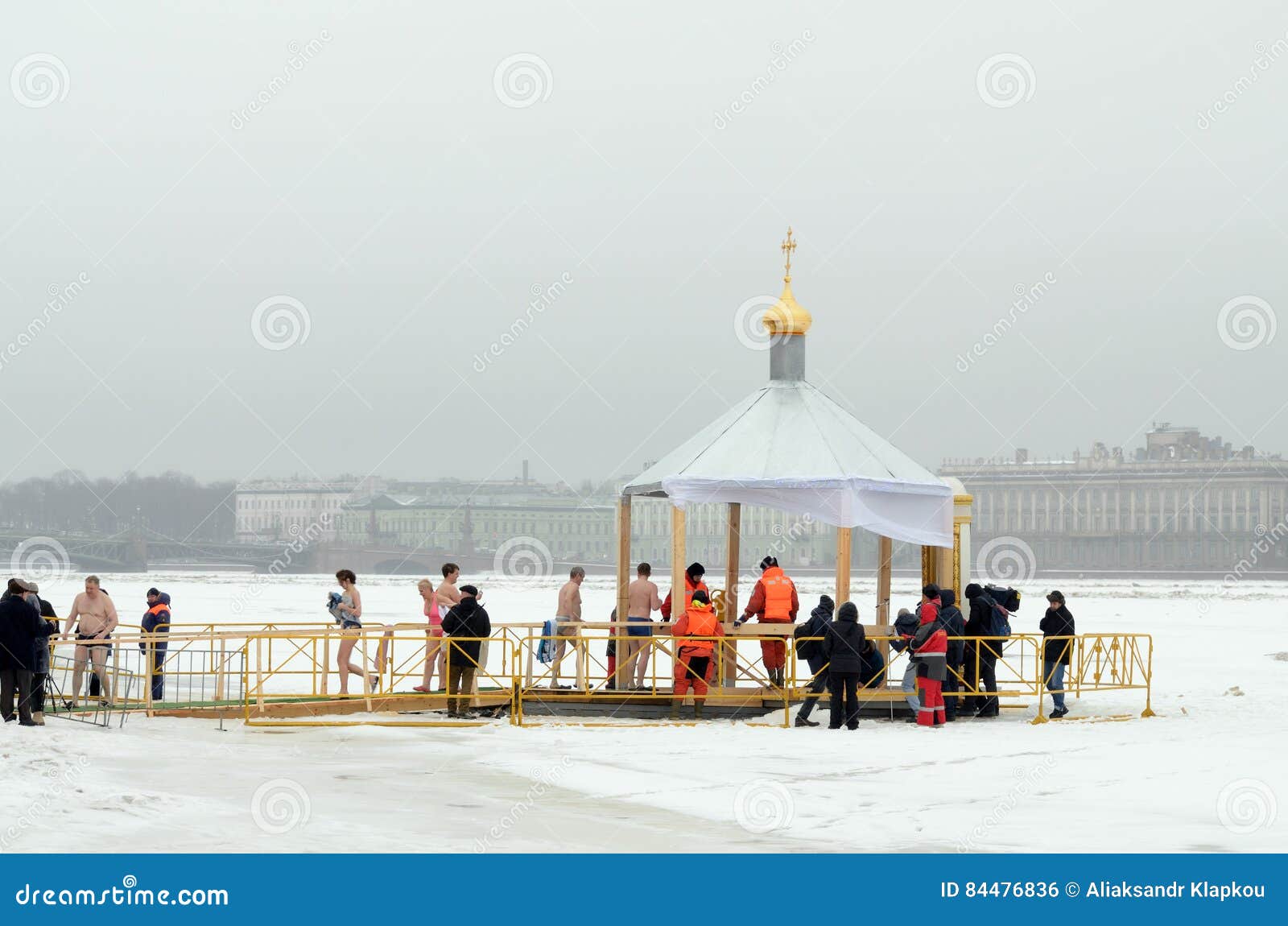 Epiphany Bathing in the River. Editorial Photo - Image of feast ...