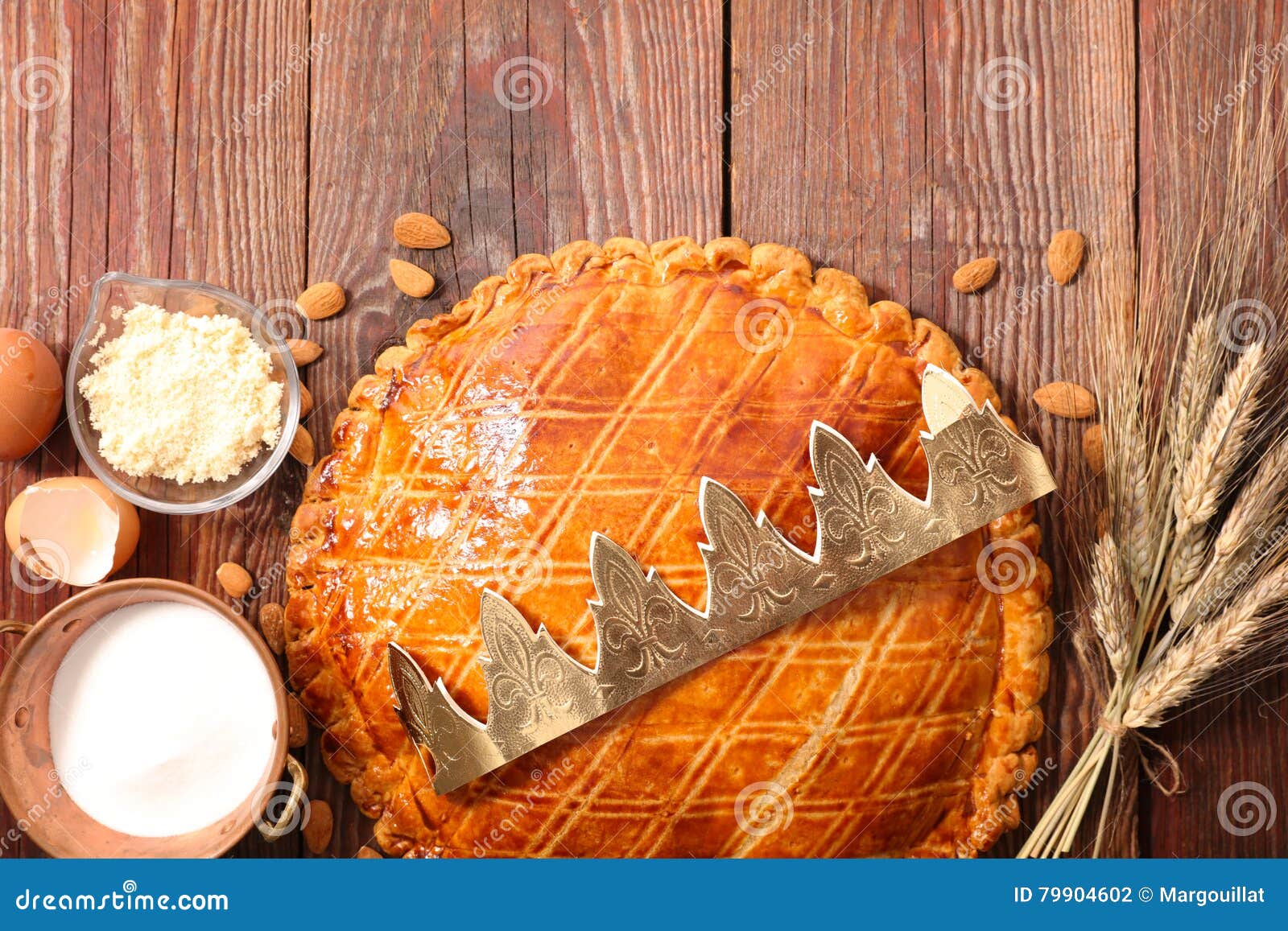 Epiphany cake stock photo. Image of galette, food, composition - 79904602