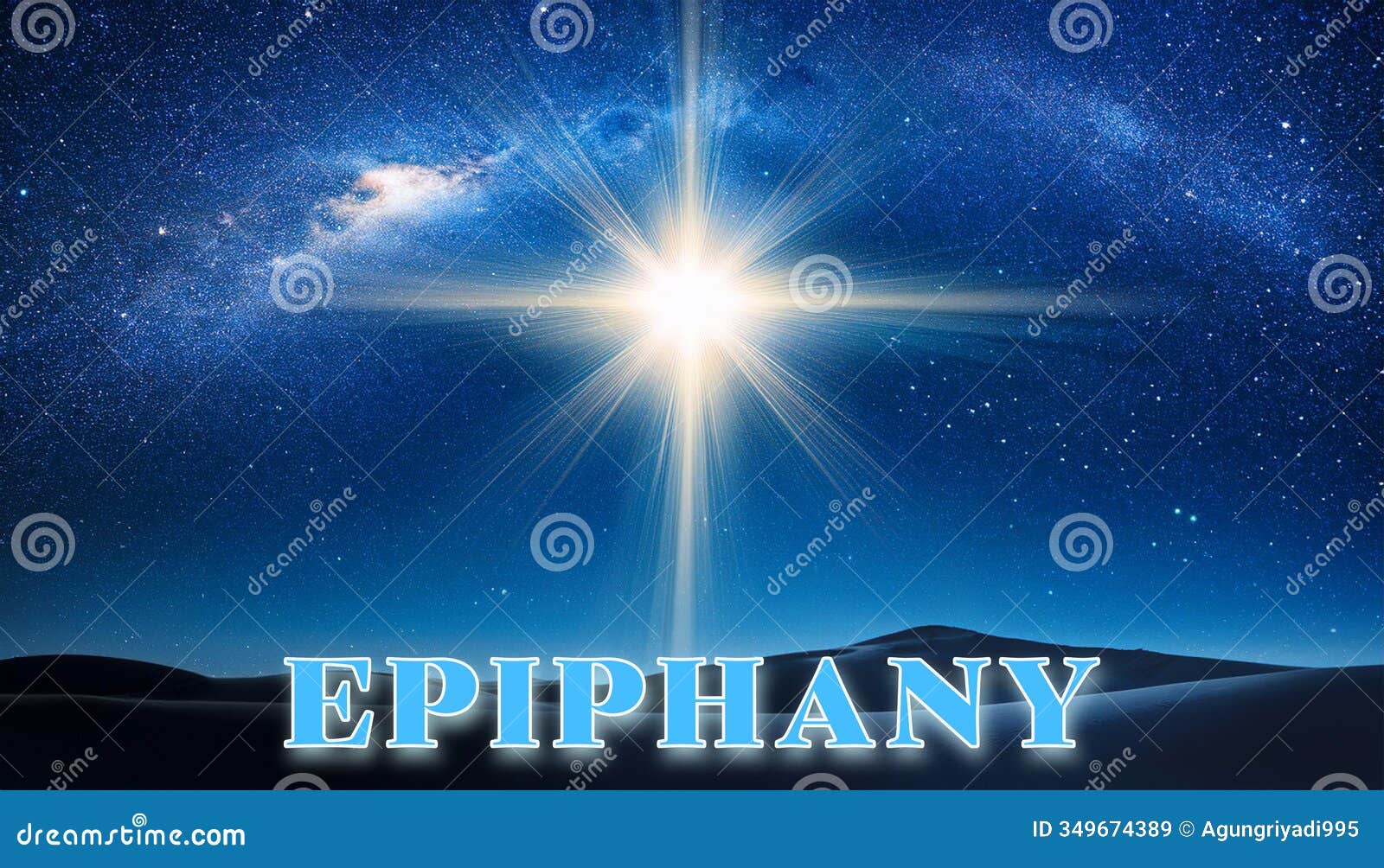 Epiphany Day or Dia De Reyes Magos Poster Concept Stock Illustration ...