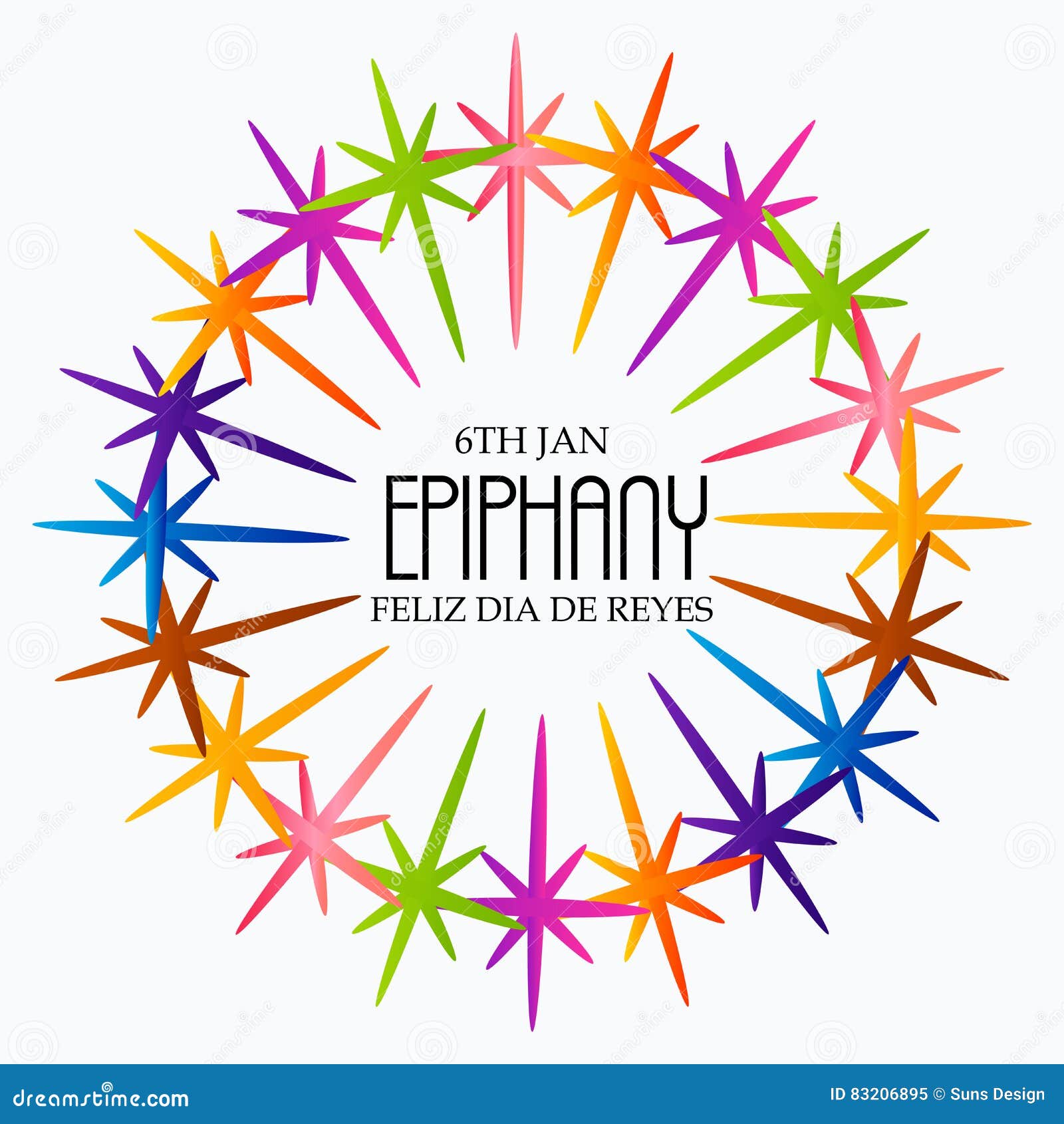 Epiphany stock illustration. Illustration of star, card - 83206895