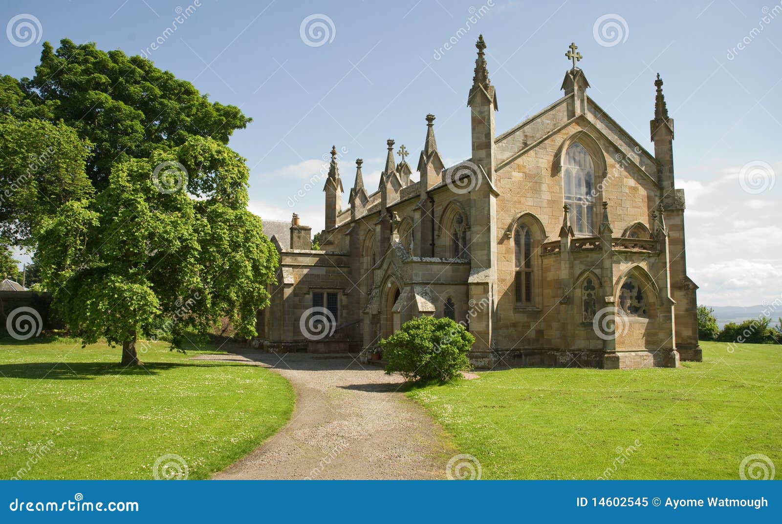 Episcopal Church in Scottish Village. Stock Image - Image of minister ...