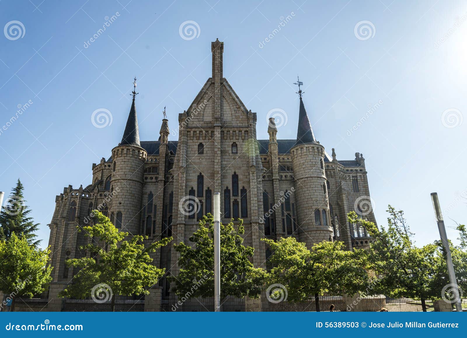 Episcopal Palace of Astorga by Gaudi Stock Image - Image of christian ...