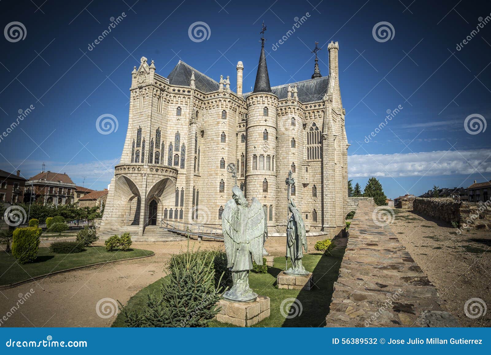 Episcopal Palace of Astorga by Gaudi Stock Photo - Image of cathedral ...