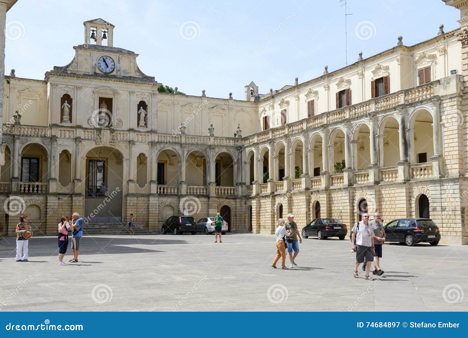 Episcopal Palace on Duomo Square in Lecce, Italy Editorial Photography ...