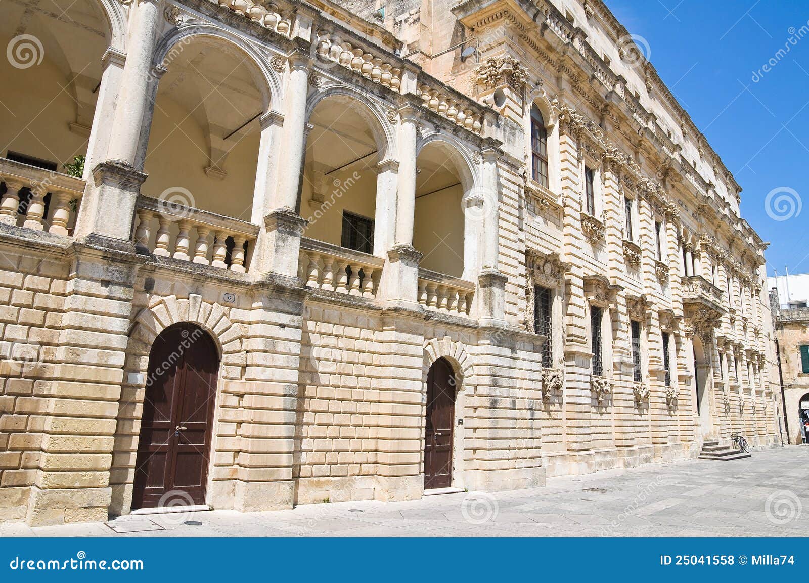 Episcopal Palace. Lecce. Puglia. Italy. Stock Photo - Image of ...