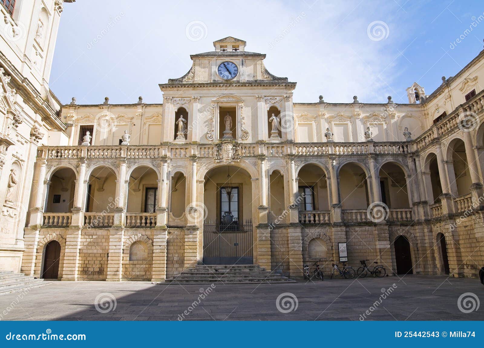 Episcopal Palace. Lecce. Puglia. Italy Stock Image - Image of building ...