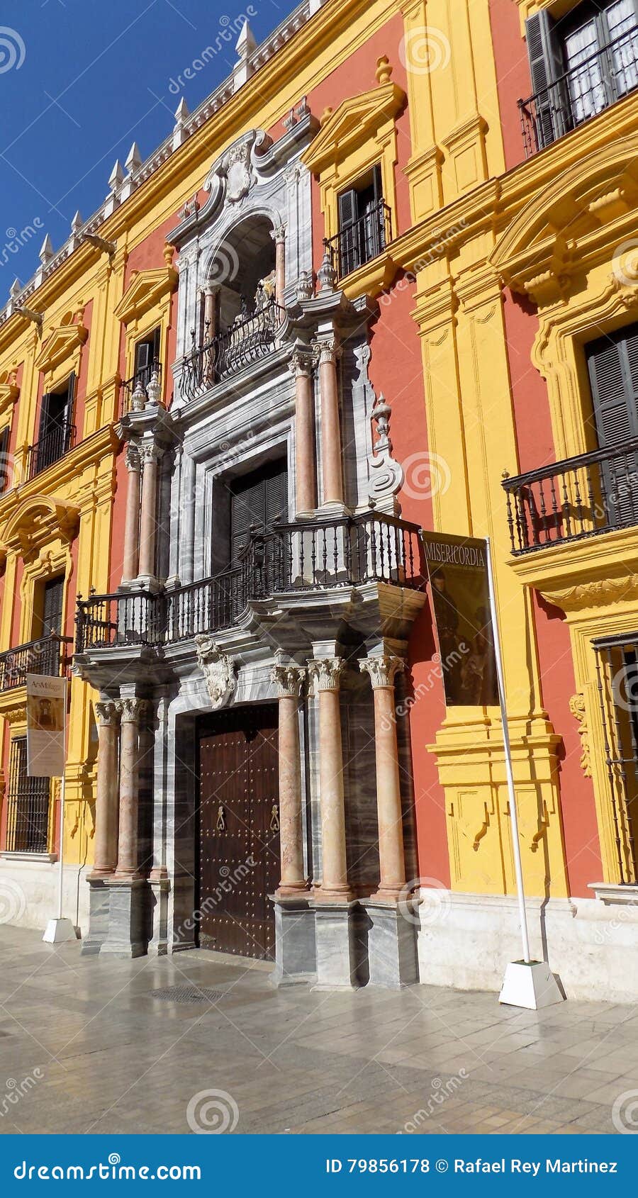 Episcopal Palace of Malaga-historical Monument-Malaga Stock Photo ...