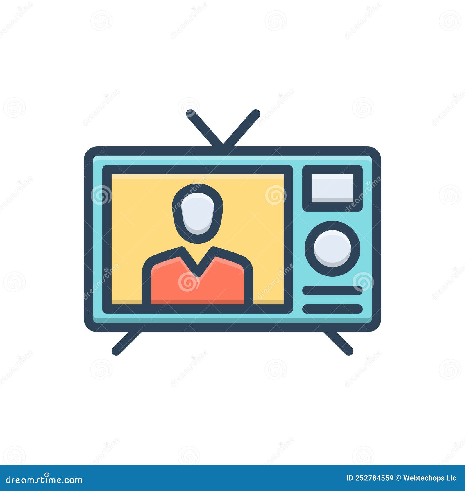 Color Illustration Icon for Episode, Tv and Entertainment Stock Vector ...