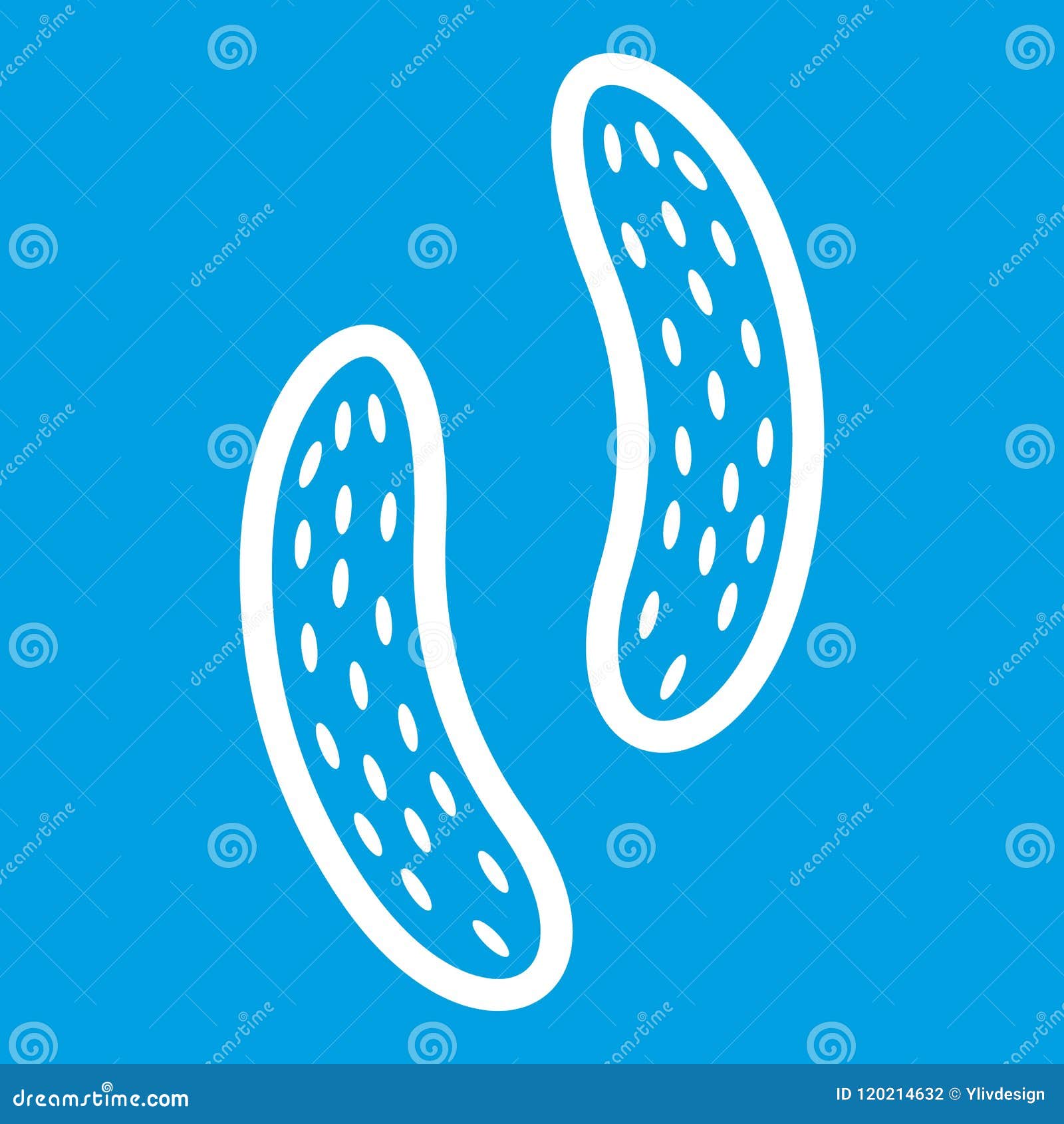 Epithelial cell icon white stock vector. Illustration of medical ...