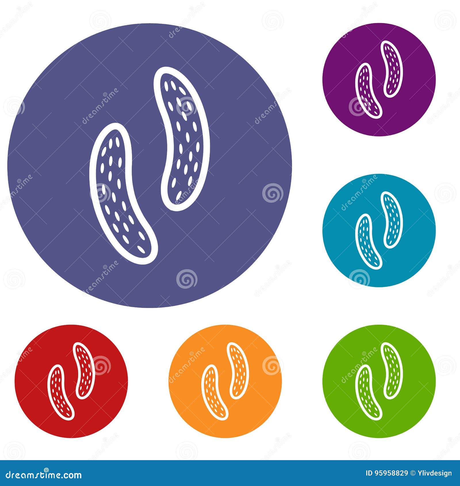 Epithelial cell icons set stock vector. Illustration of biology - 95958829