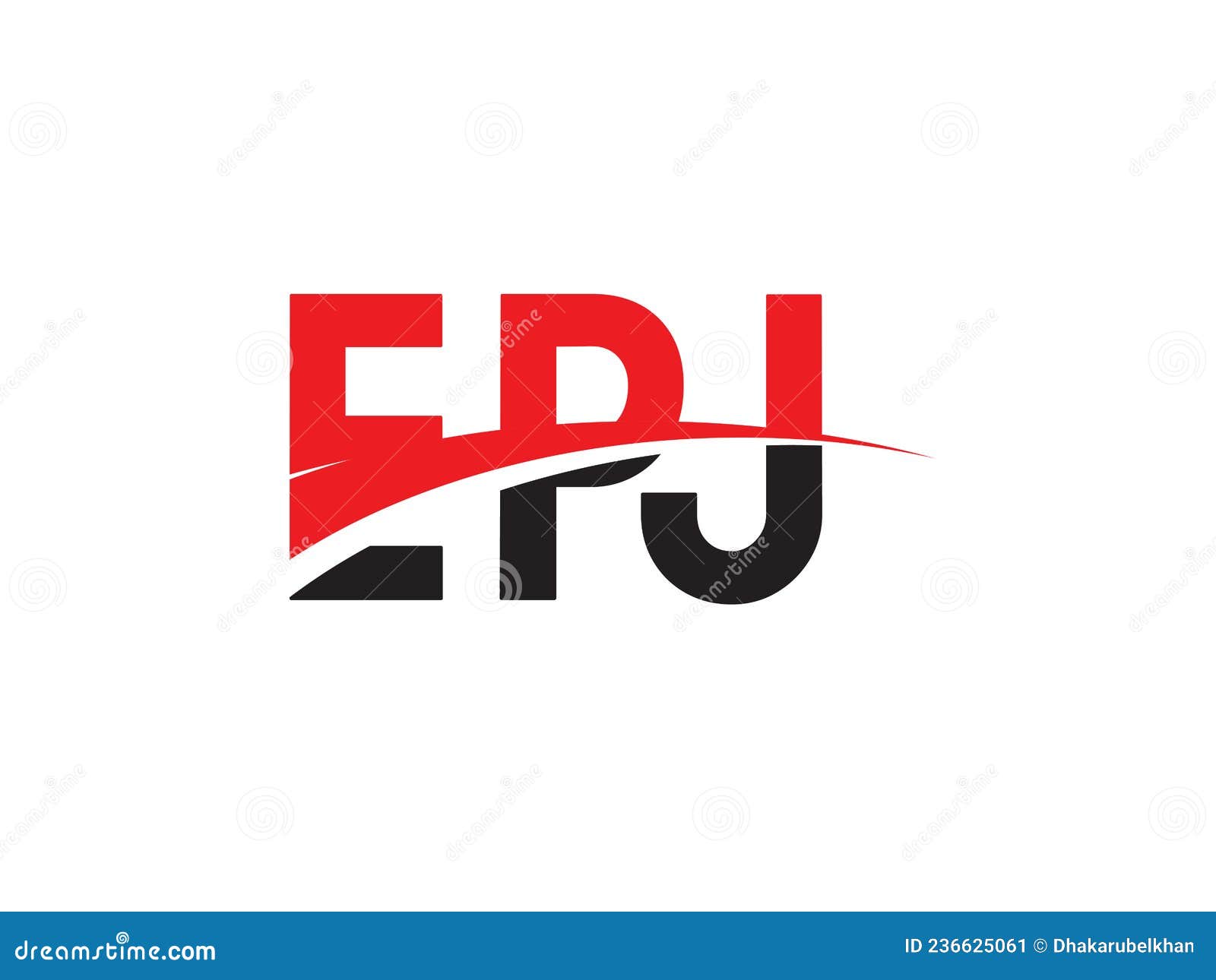EPJ Letter Initial Logo Design Vector Illustration Stock Vector ...