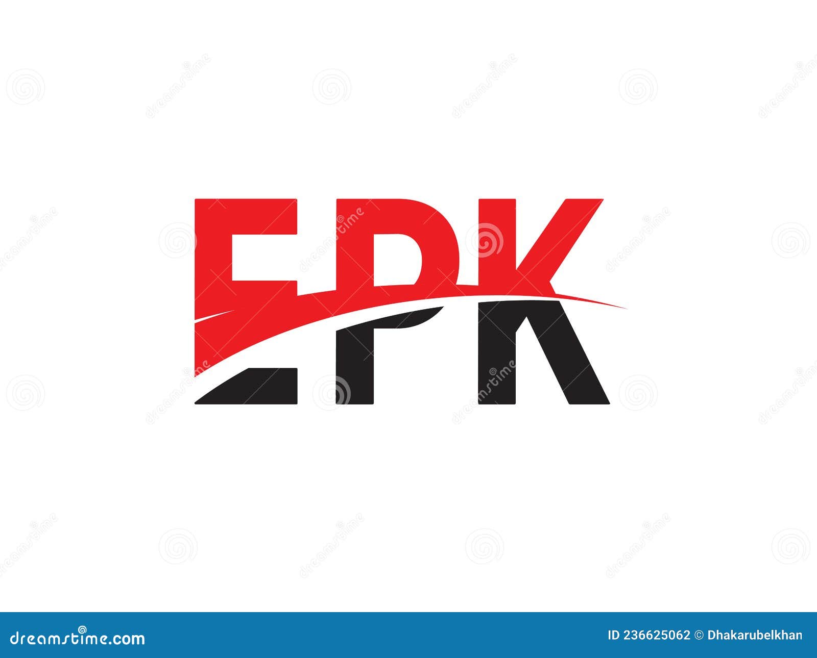 EPK Letter Initial Logo Design Vector Illustration Stock Vector ...