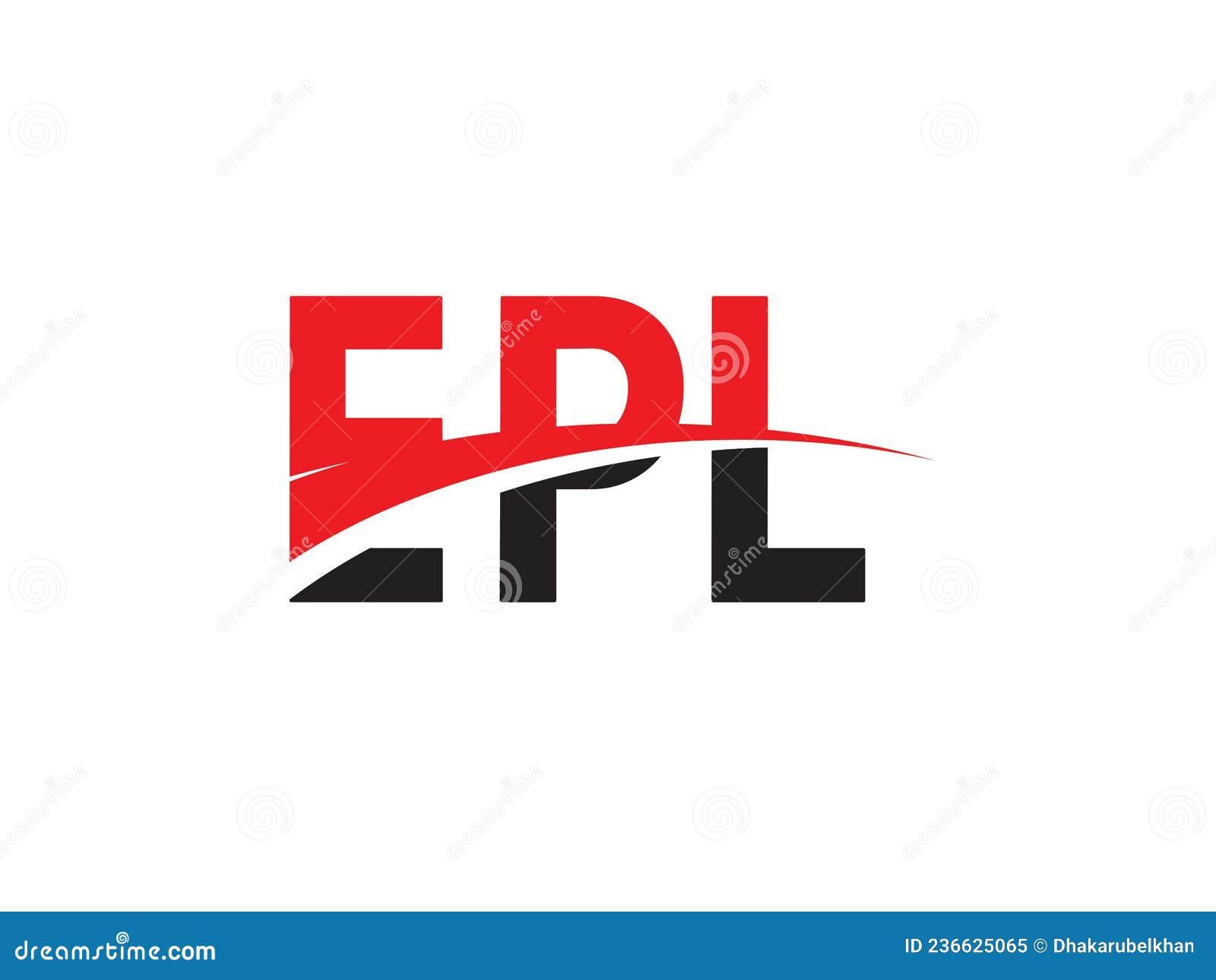 EPL Letter Initial Logo Design Vector Illustration Stock Vector ...