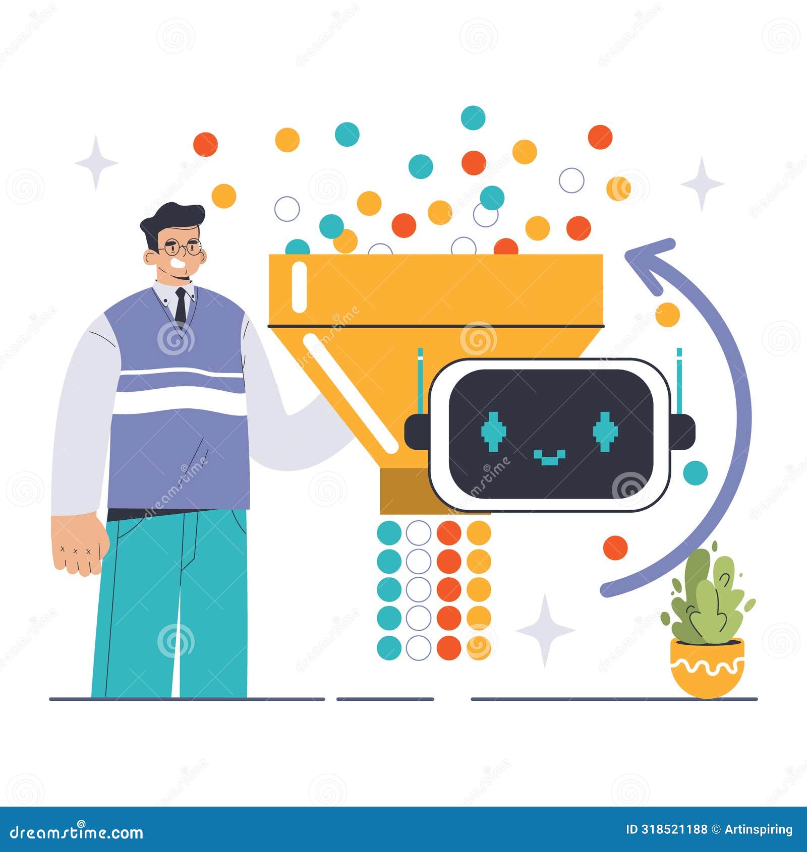 Epochs in AI Training Concept Stock Vector - Illustration of training ...