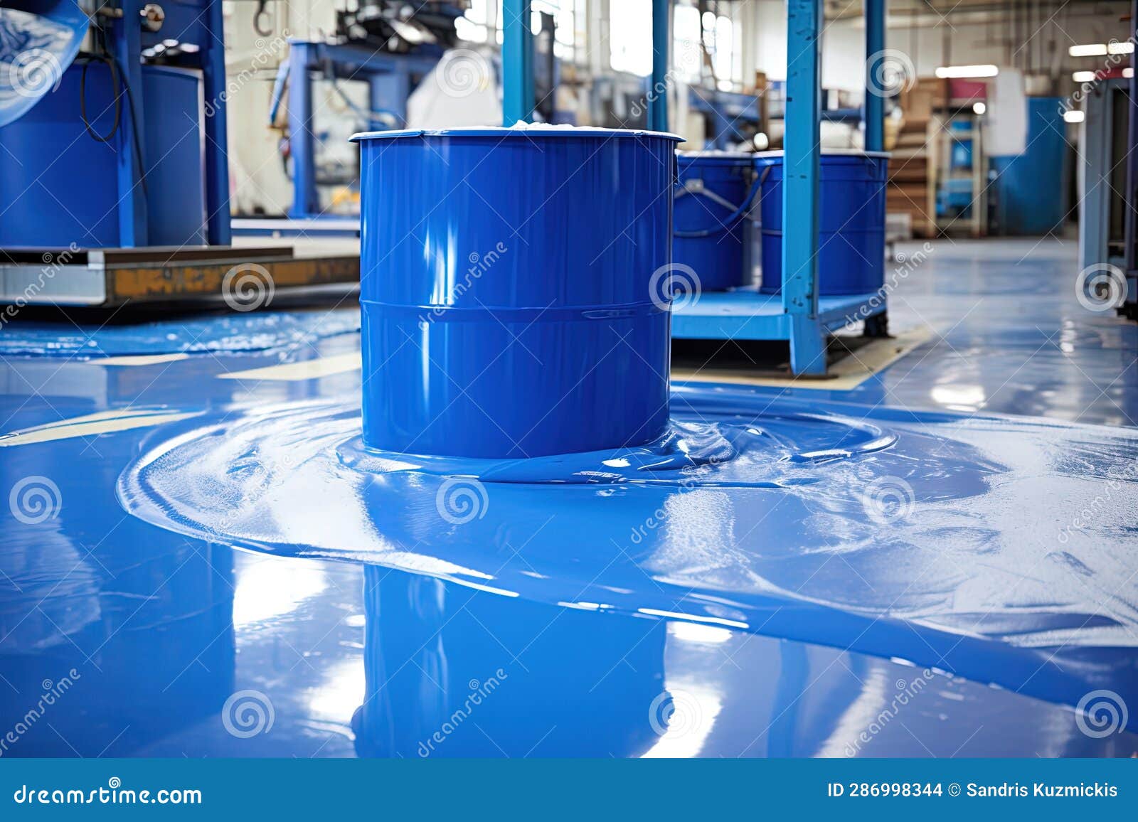 An Epoxy Mixing Dissolver in Blue Color Stock Illustration ...