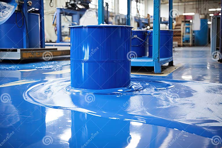An Epoxy Mixing Dissolver in Blue Color Stock Photo - Image of ...