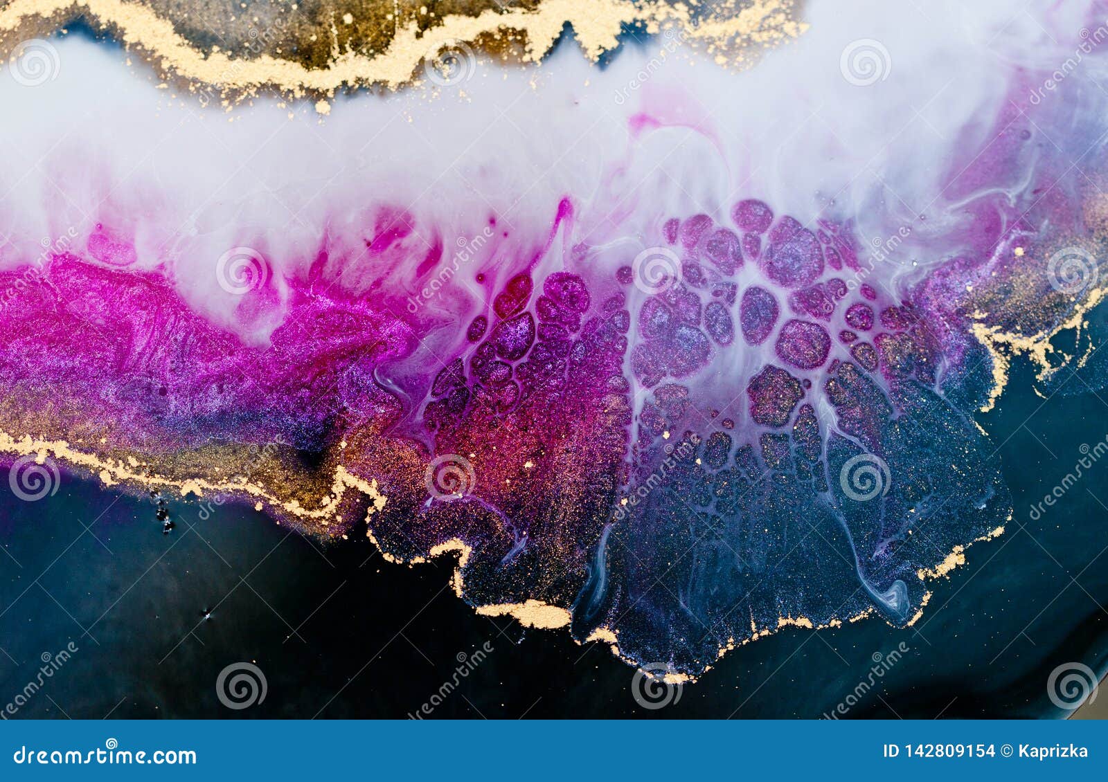 Epoxy Resin Art. Abstract Composition for Your Design Stock Photo ...