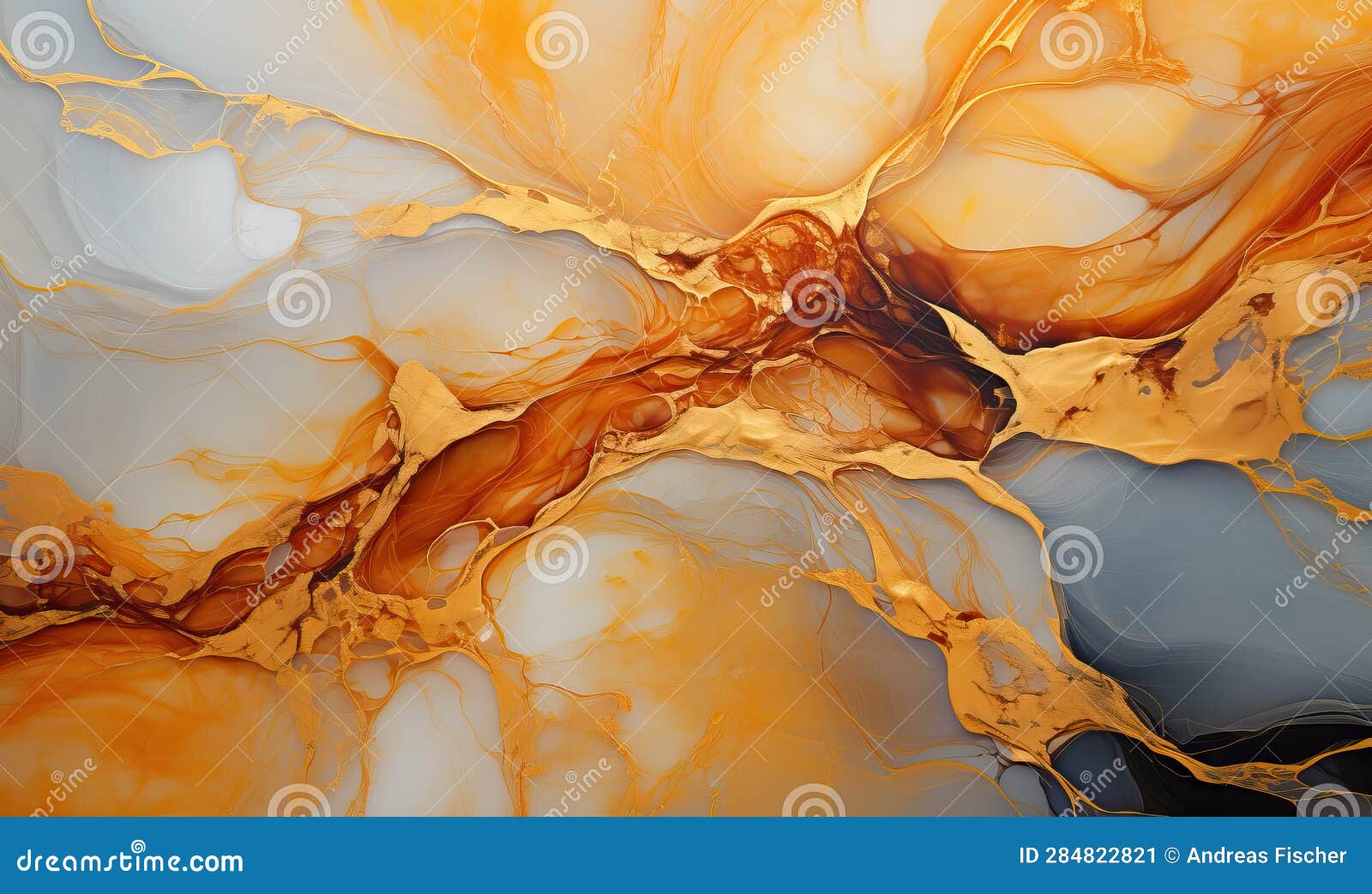 Epoxy Resin Texture with Gold As a Background. Stock Image - Image of ...