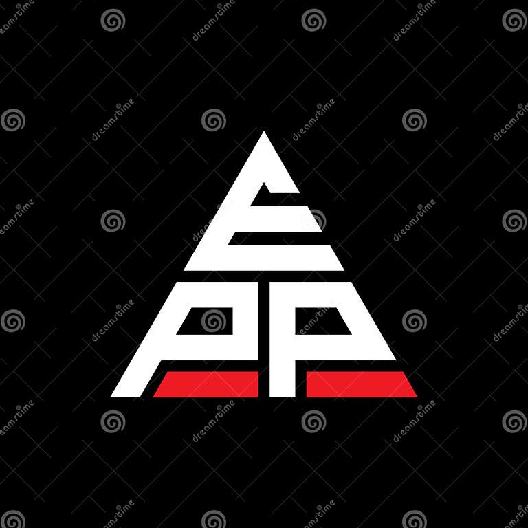 EPP Triangle Letter Logo Design with Triangle Shape. EPP Triangle Logo ...