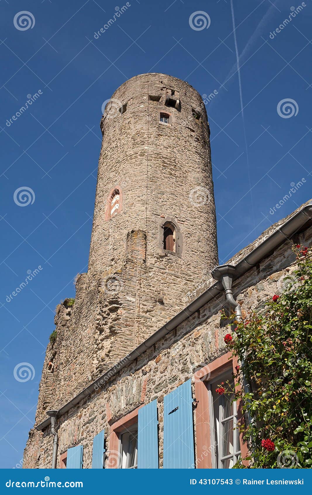 Eppstein Castle Ruins, Germany Stock Image - Image of blue, hessen ...