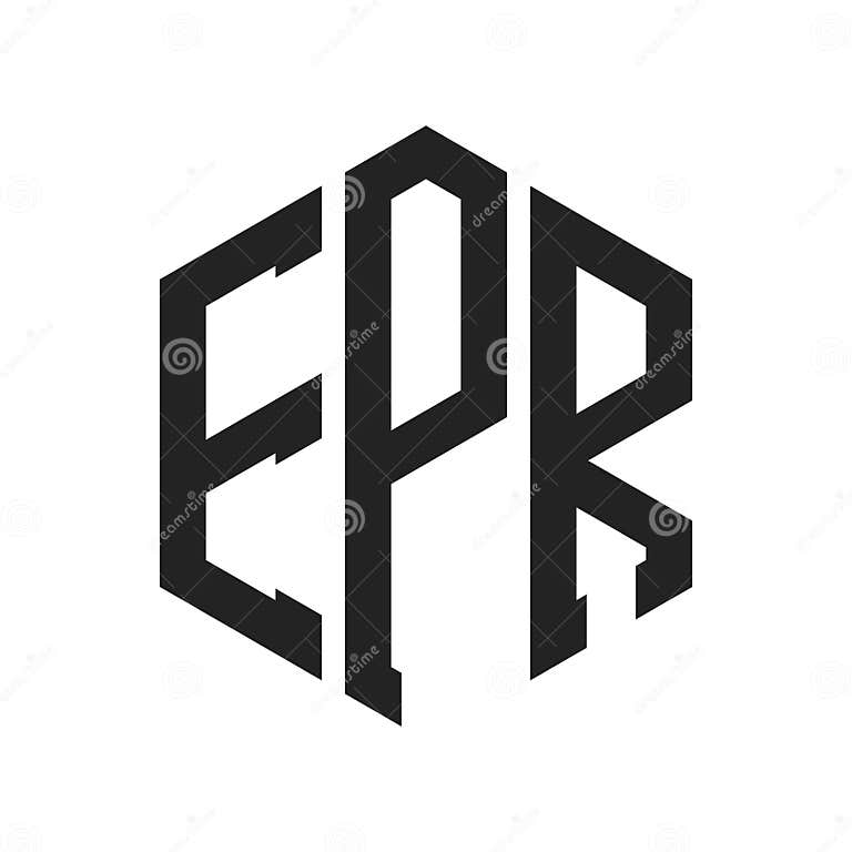 EPR Logo Design. Initial Letter EPR Monogram Logo Using Hexagon Shape ...