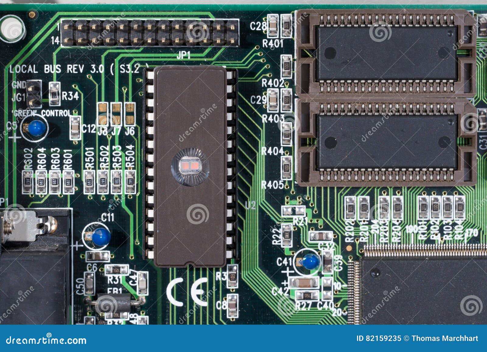 EPROM stock image. Image of microcircuit, card, printed - 82159235