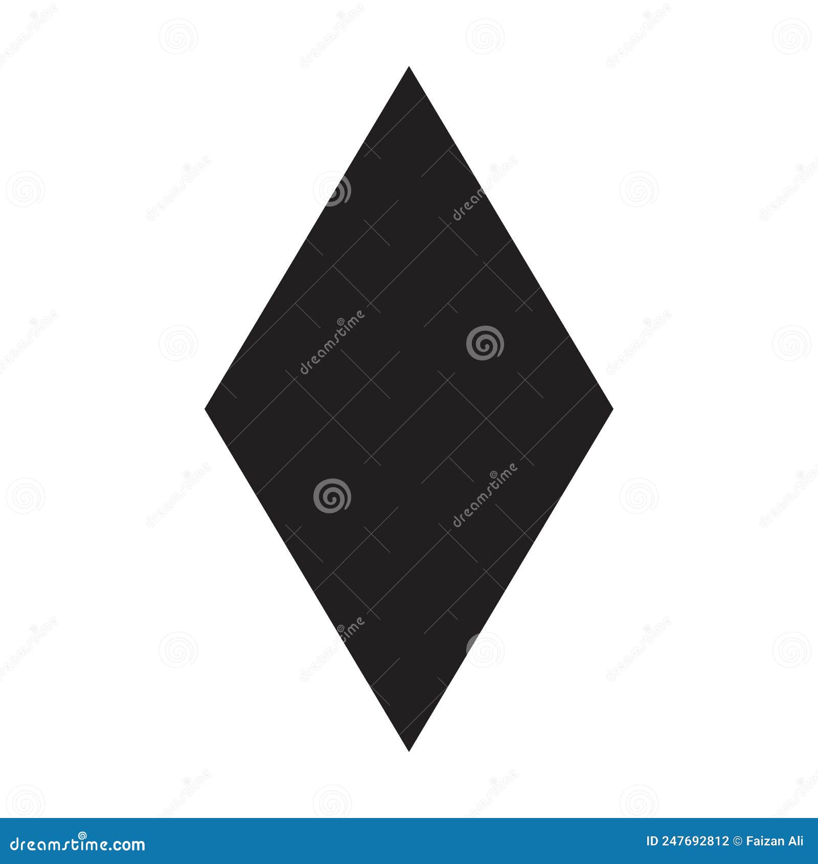 Eps10 Black Vector Rhombus Solid Icon Stock Vector - Illustration of ...
