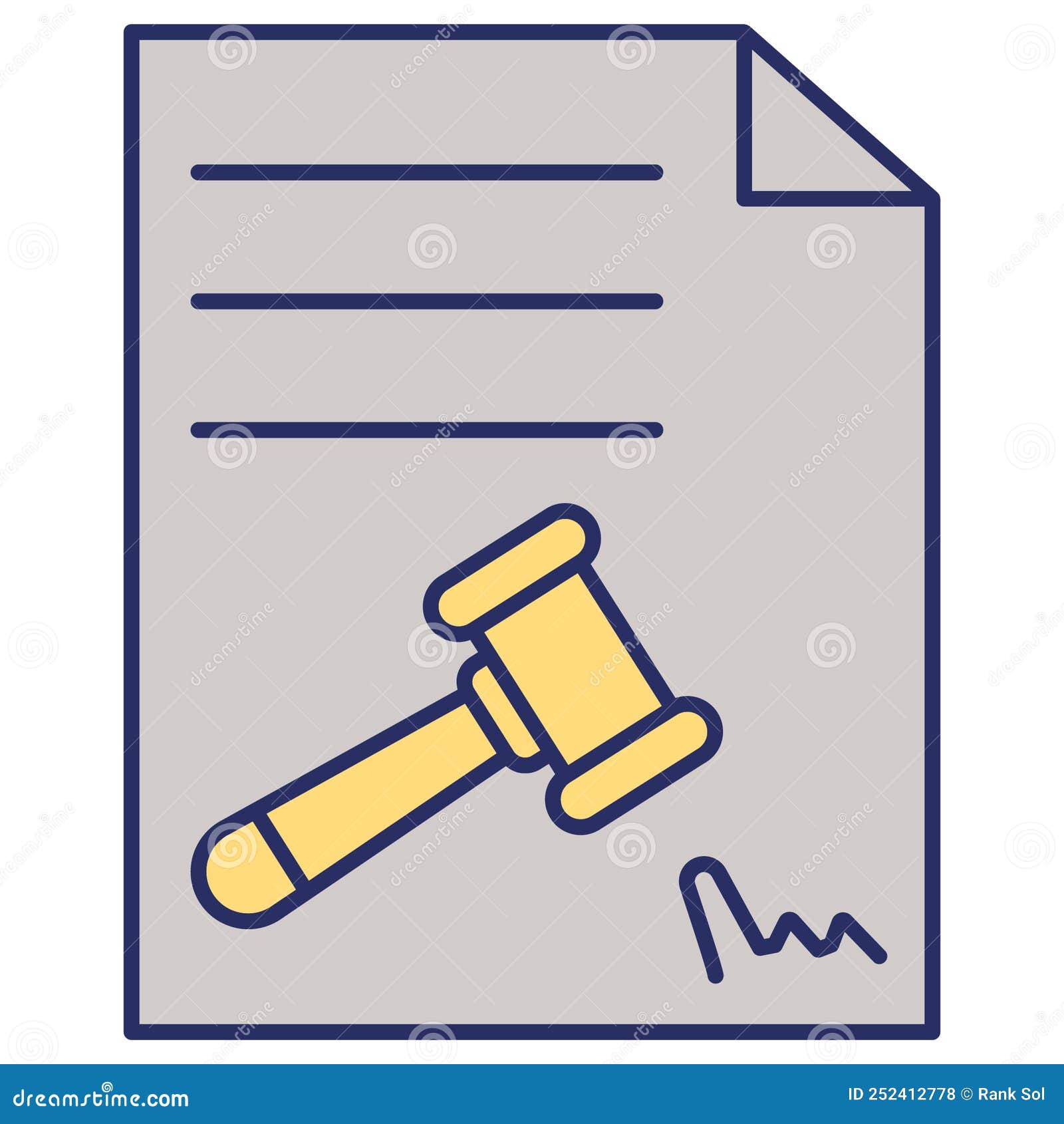 Legal Order Which Can Easily Modify or Edit Stock Vector - Illustration ...