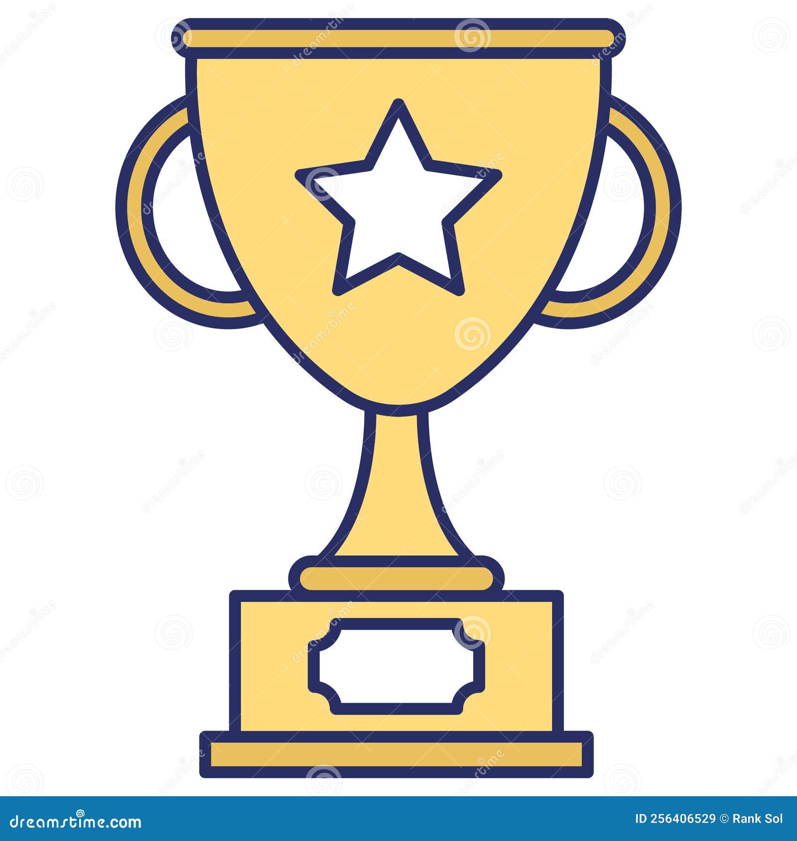 Best Performance Trophy Which Can Easily Modify or Edit Stock Vector ...